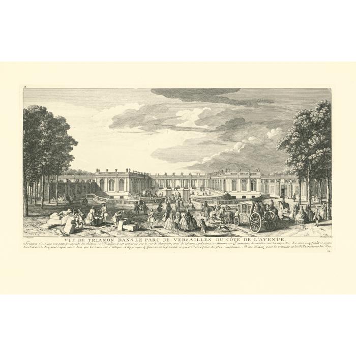 Acheter une gravure (tirage des plaques anciennes) de Jacques Rigaud (1681?-1754) : le Trianon